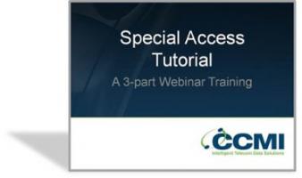 3-Part Special Access Tutorial - CCMI